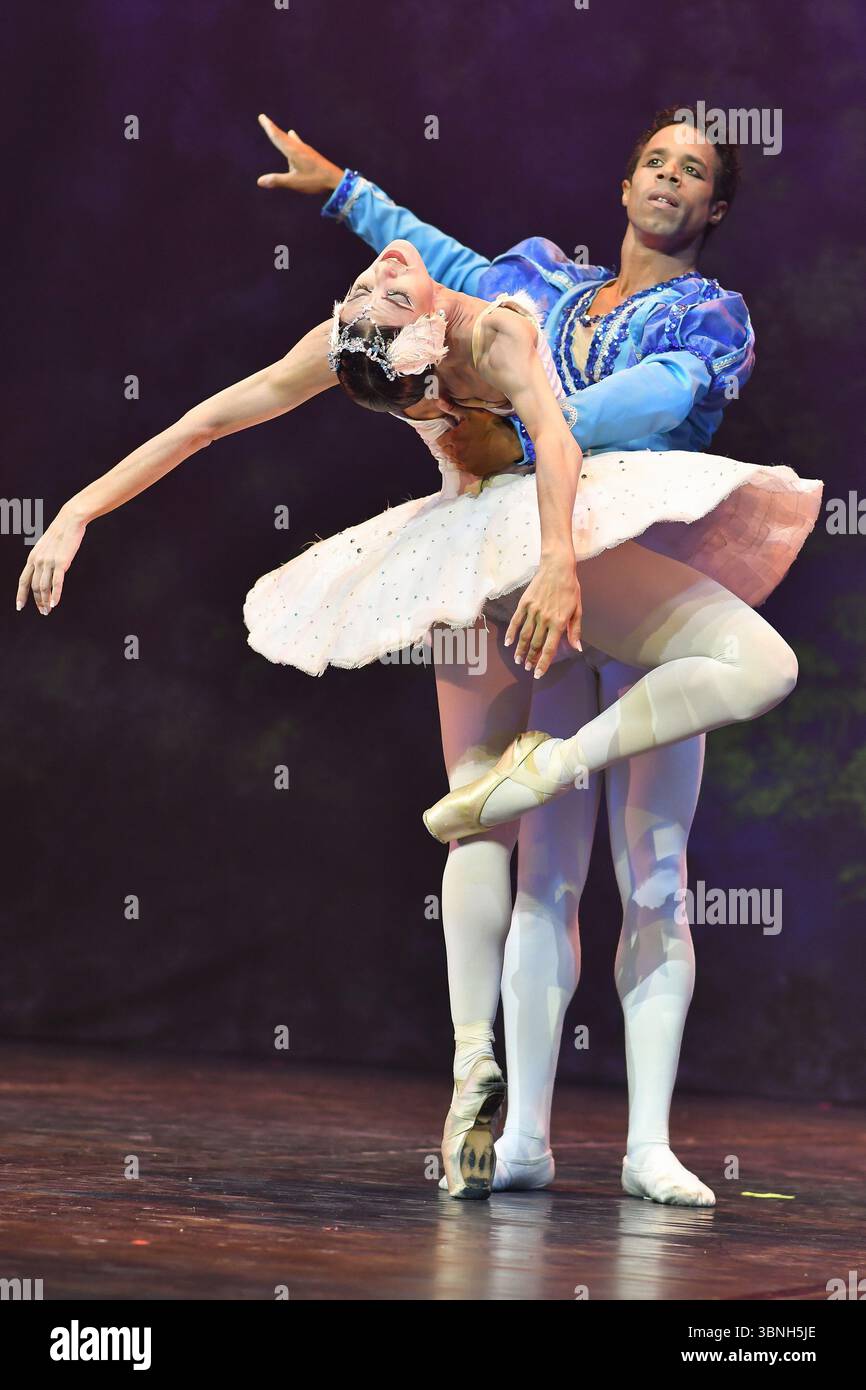Patricia Hernandez, and Abraham Quinones seen during the Performance of ...