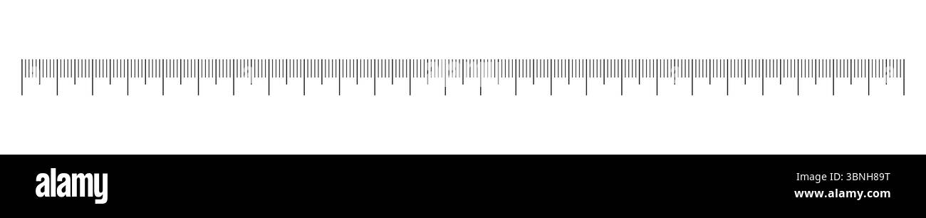 Measuring chart 25 centimeters. Length measurement math, distance ...