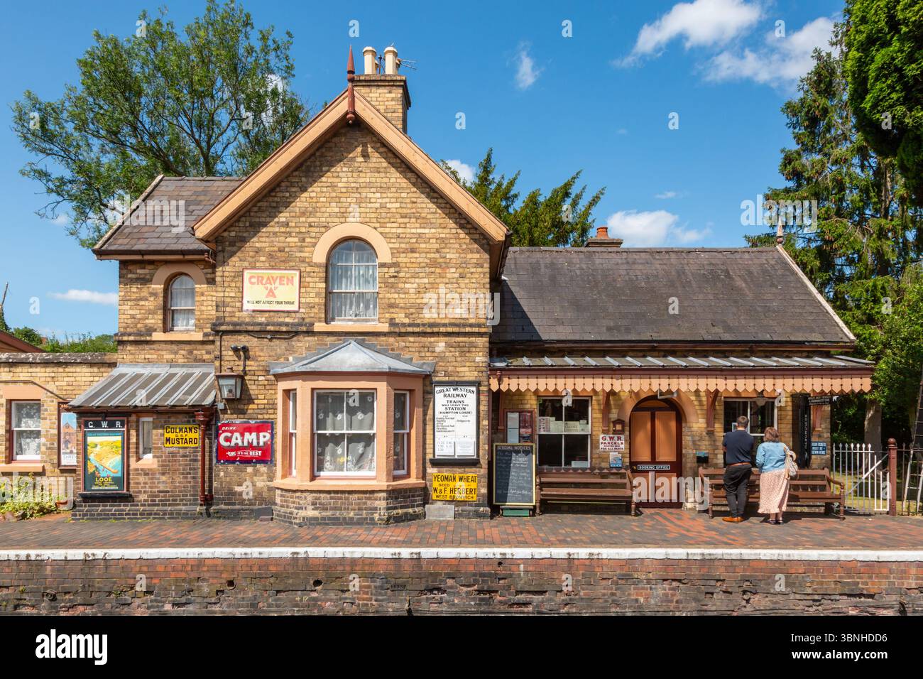Arley railway station, on the Severn Valley Railway, Worcestershire, UK ...