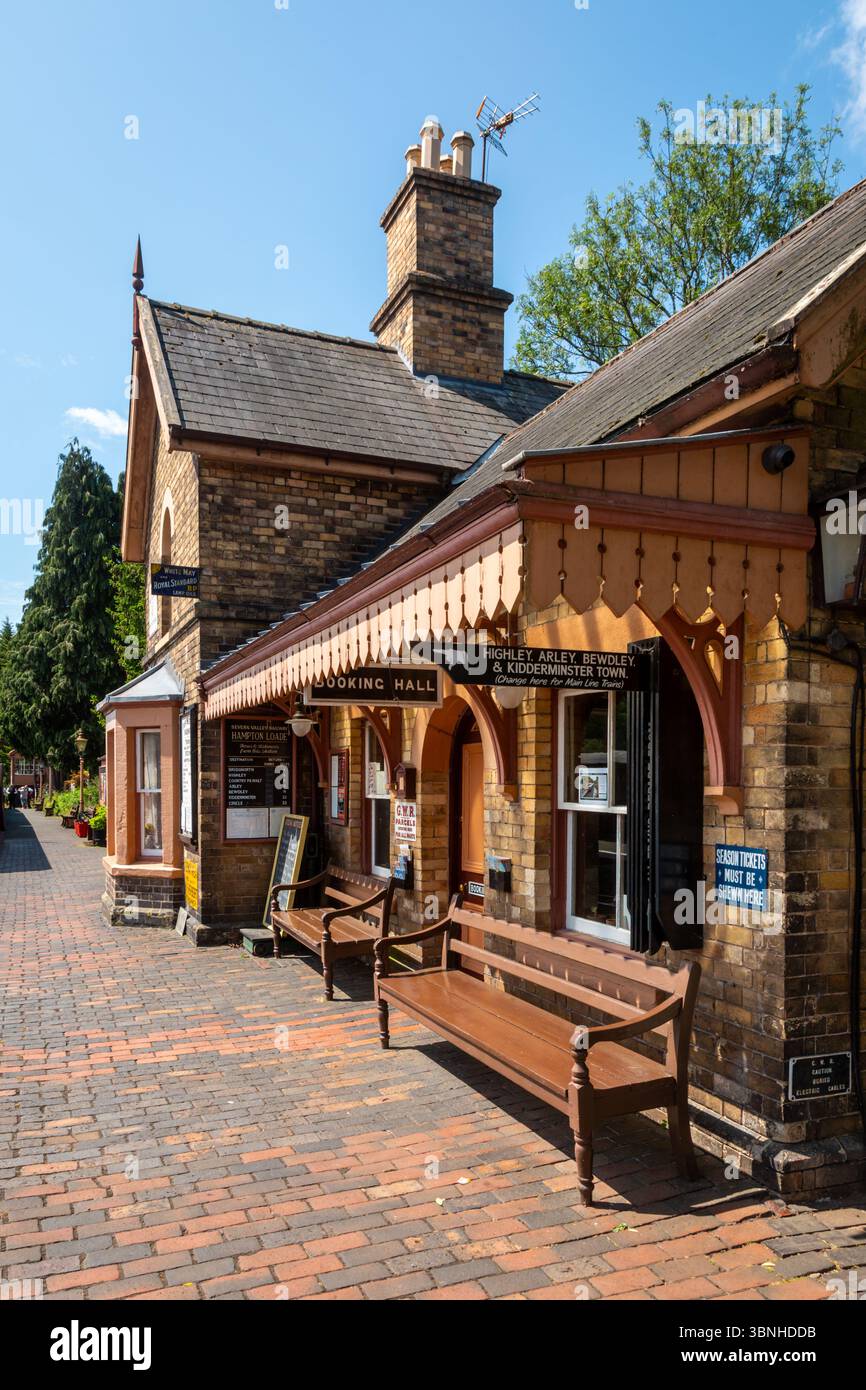 Arley railway station, on the Severn Valley Railway, Worcestershire, UK ...