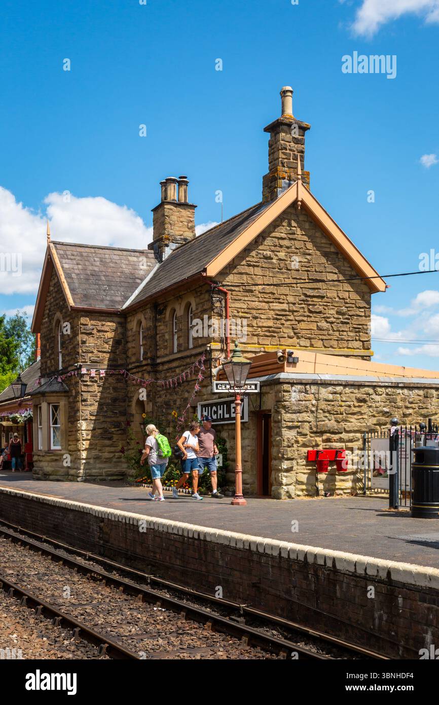 Arley railway station, on the Severn Valley Railway, Worcestershire, UK ...