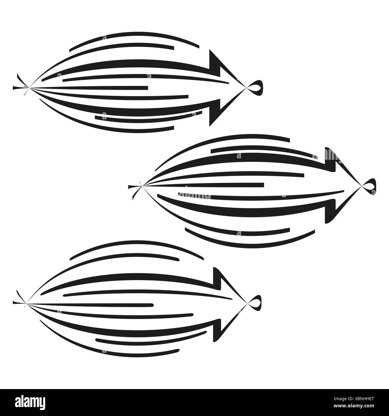 Oval arrow set. Streamlined motion symbol. Smooth speed Vector. Flow ...