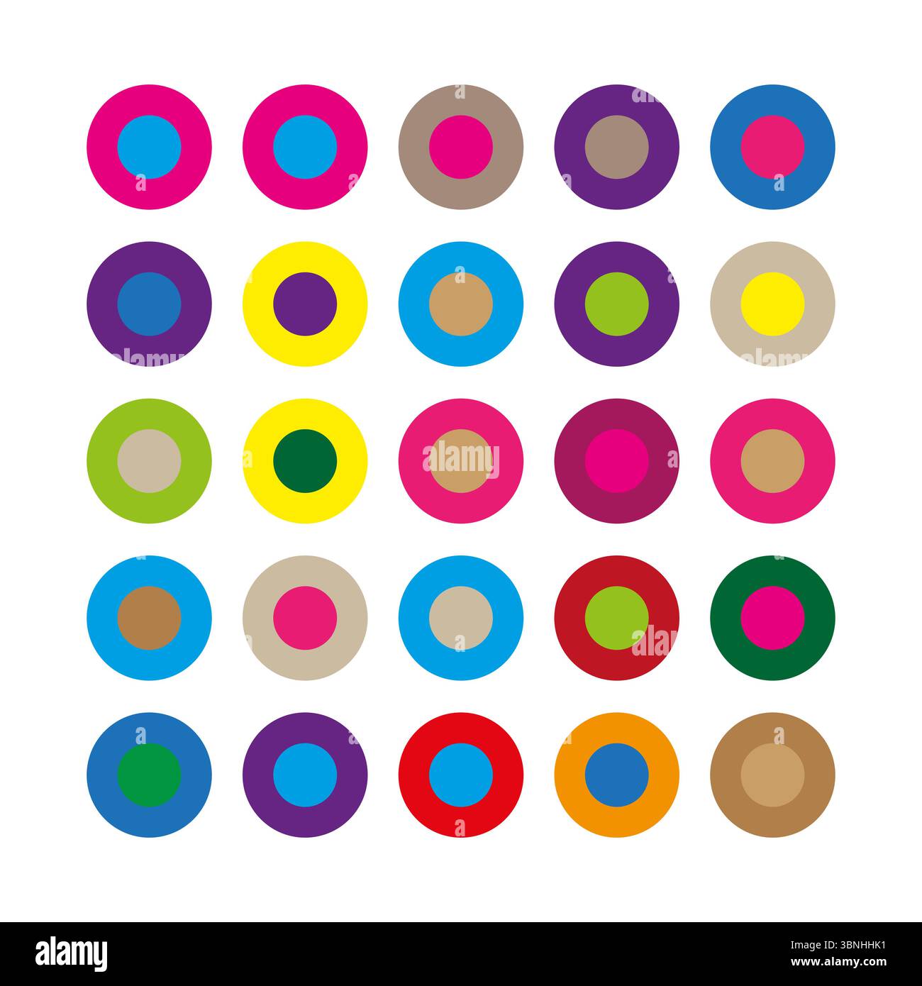 Colorful dot pattern. Abstract geometric circles. Vibrant round ...