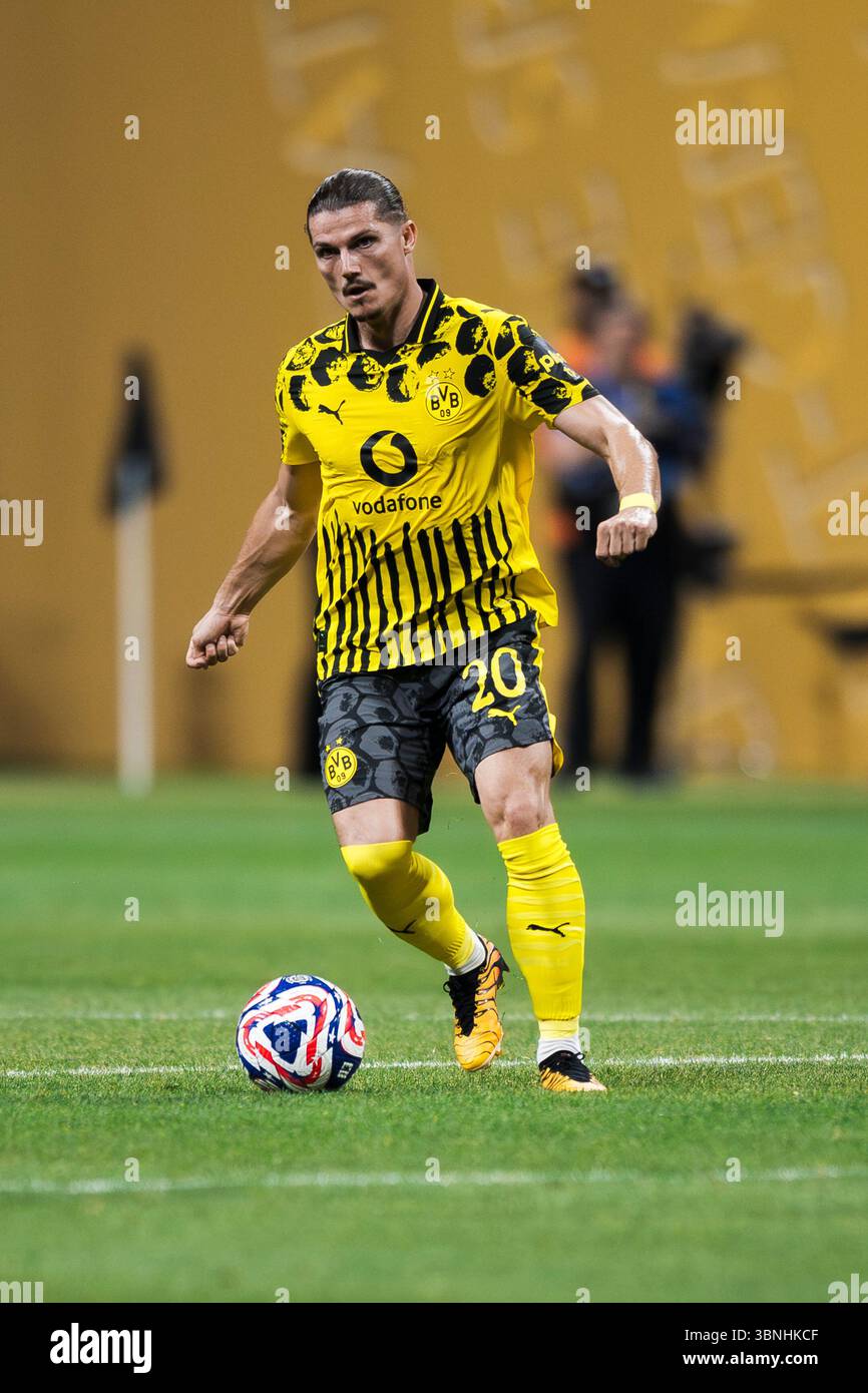 Marcel Sabitzer of Borussia Dortmund in action during the FIFA Club ...