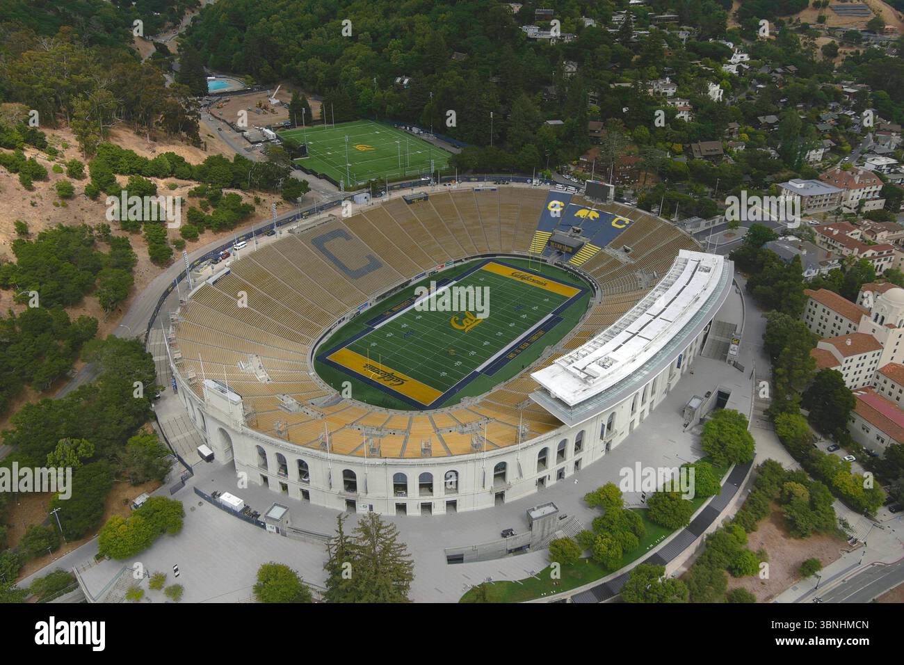 A general overall aerial view of California Memorial Stadium on the ...