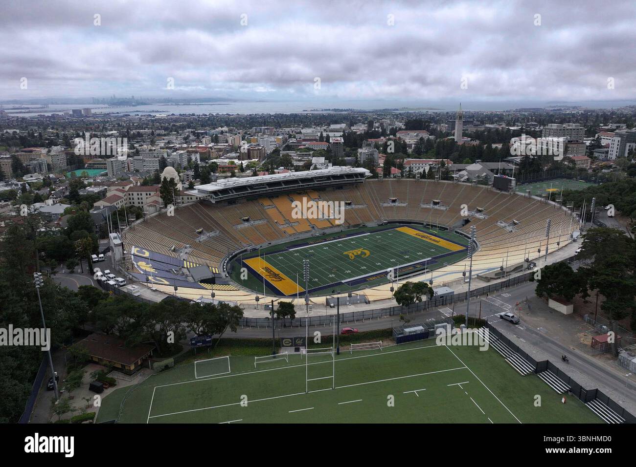 A general overall aerial view of California Memorial Stadium on the ...