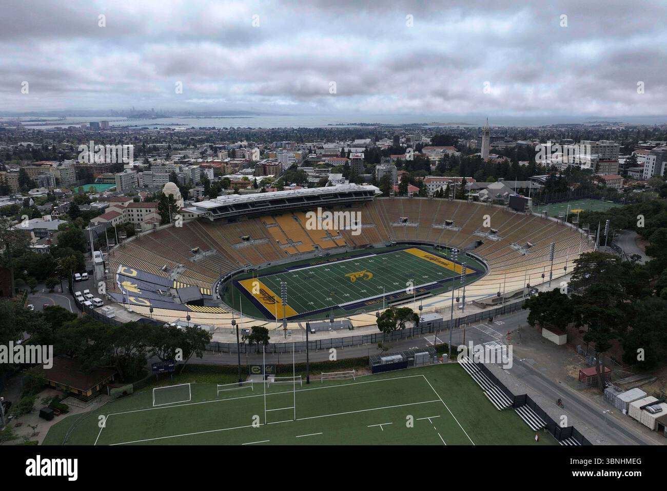 A general overall aerial view of California Memorial Stadium on the ...