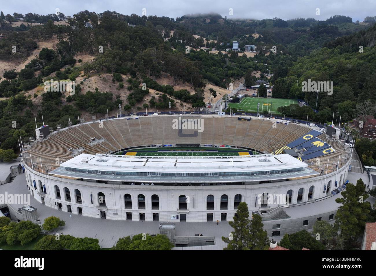 A general overall aerial view of California Memorial Stadium on the ...