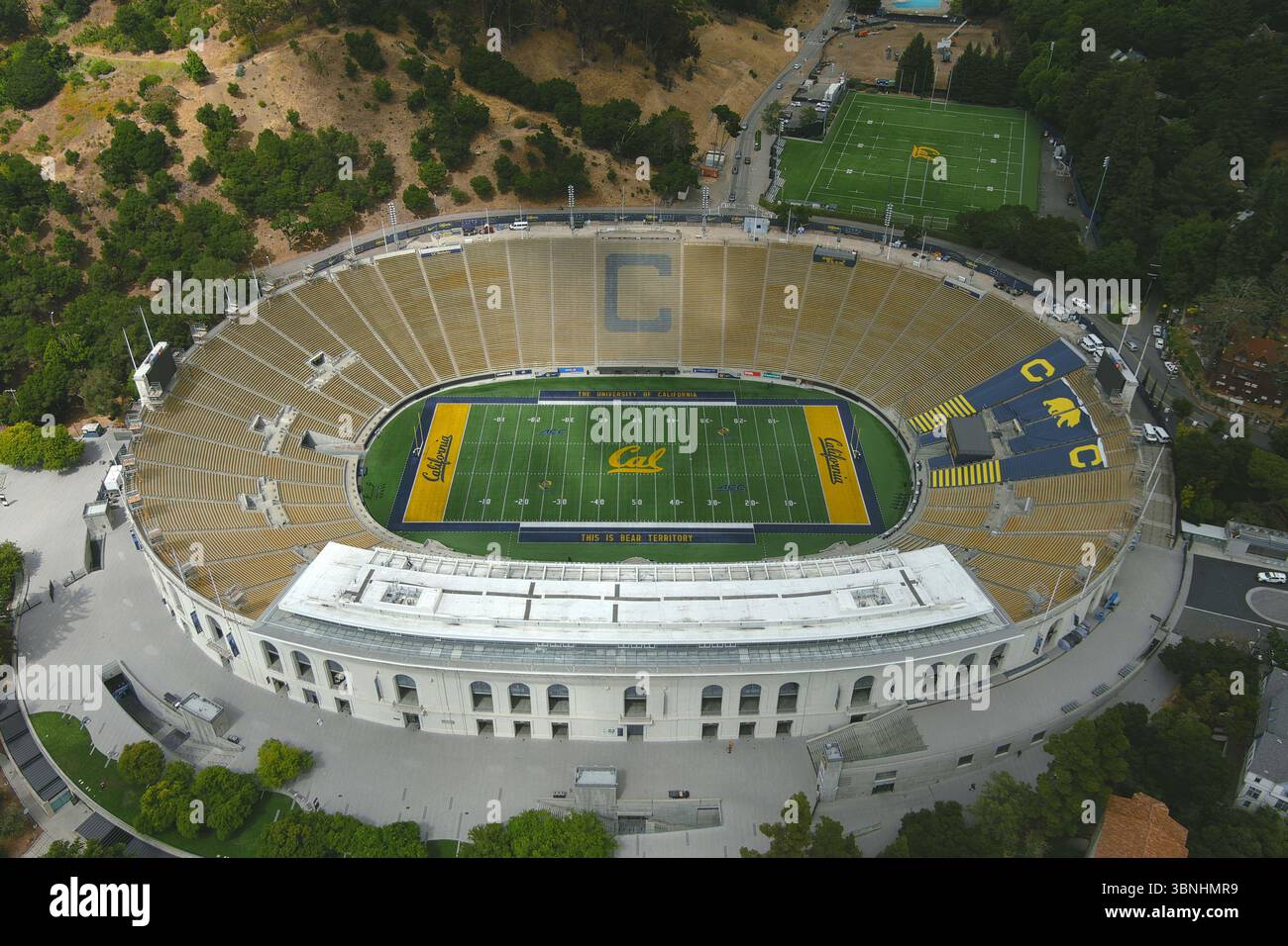 A general overall aerial view of California Memorial Stadium on the ...