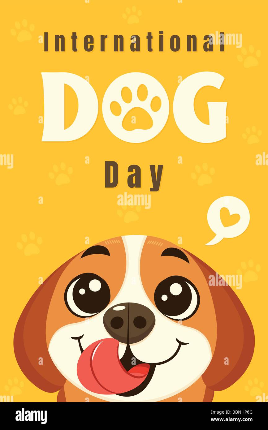 Happy smiling cute pet dog Stock Vector Images - Alamy