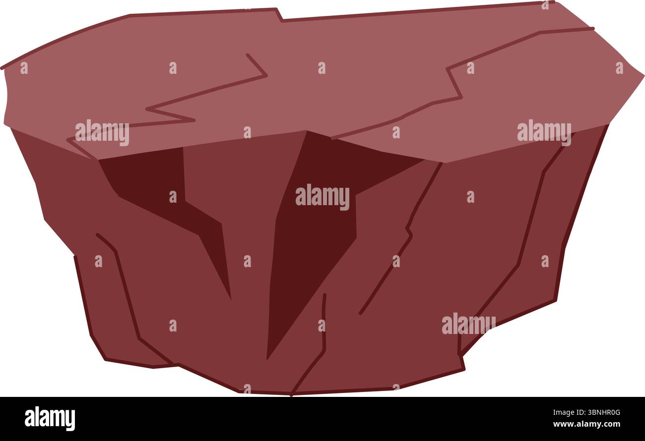 slate stone platform cartoon vector illustration Stock Vector Image ...