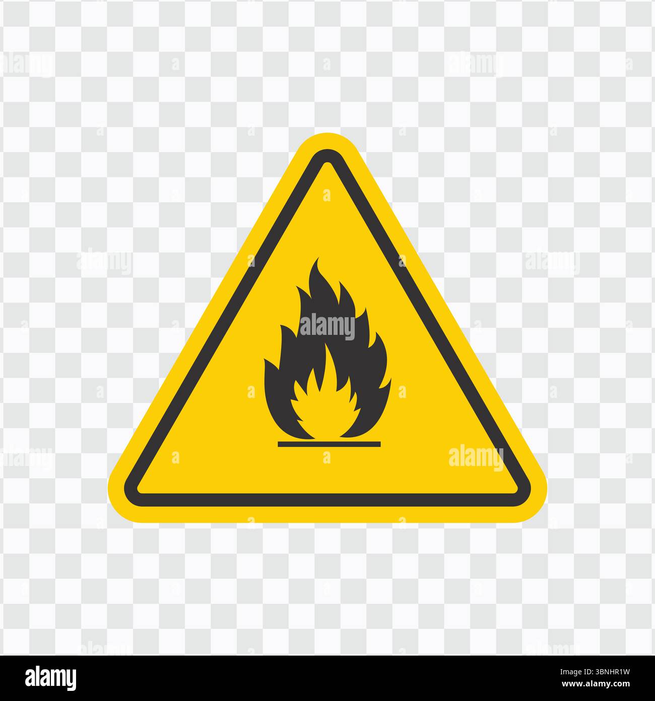 "Flammable Material Warning and Danger Signs - Fire Hazard Labels Stock ...