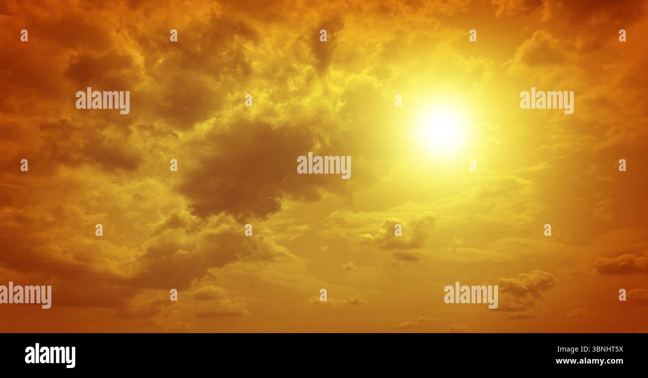 Extreme Heat background as a hot wave and Intense heatwave and weather ...