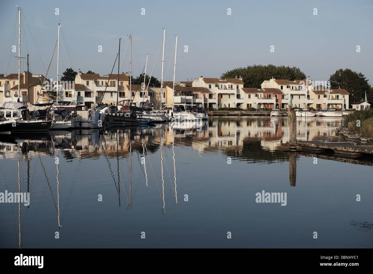 Marina on the Grevelingenmeer, the largest inland saltwater lake in ...