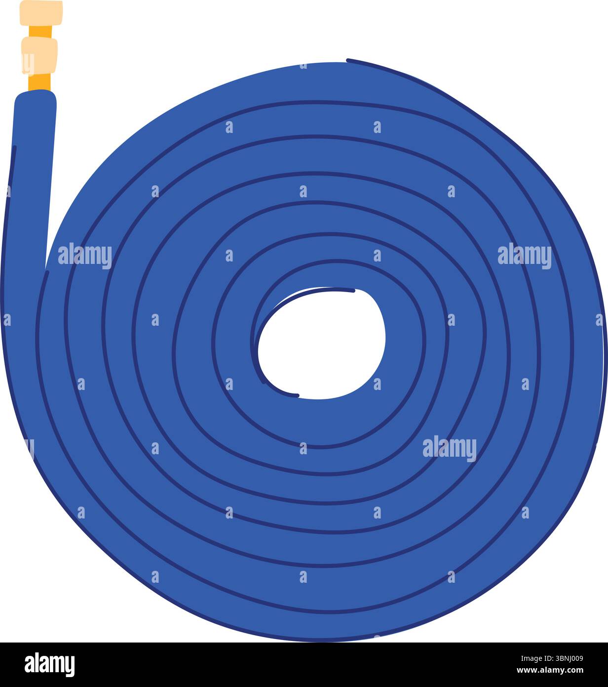 watering garden hose cartoon vector illustration Stock Vector Image ...