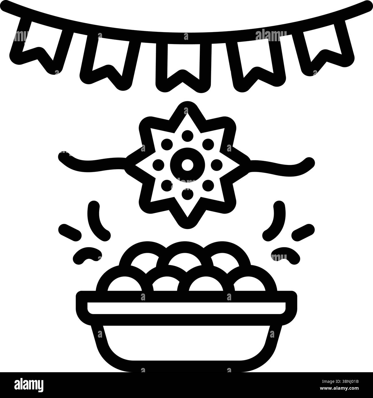 Icon for festival, paper festoon Stock Vector Image & Art - Alamy