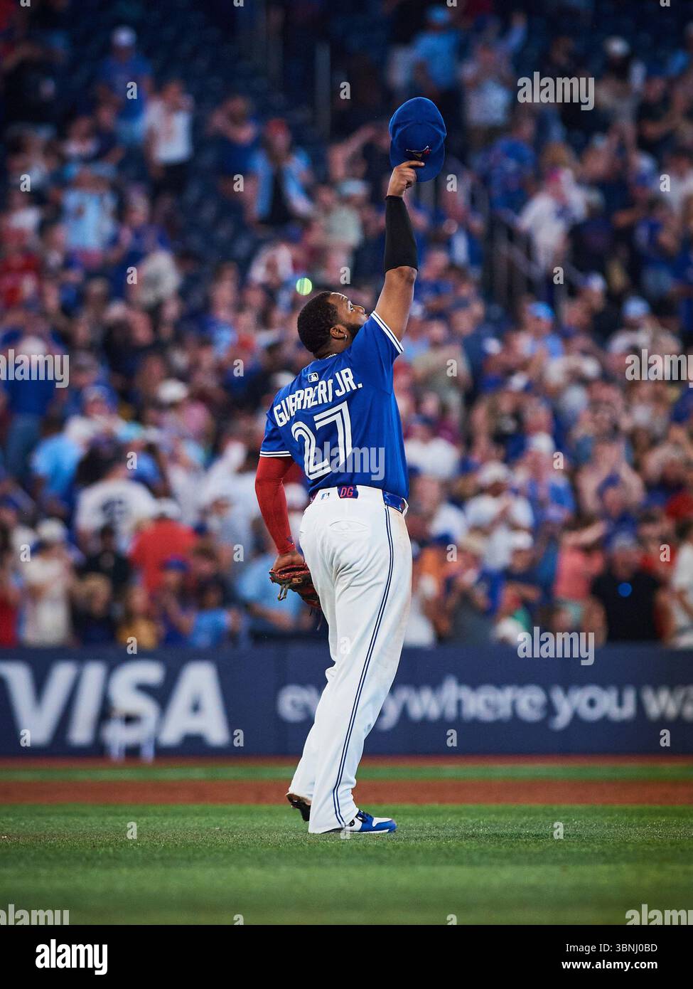 Toronto Blue Jays first baseman Vladimir Guerrero Jr. (27) celebrates ...