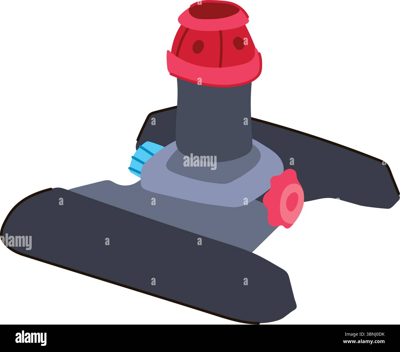 automatic garden sprinkler cartoon vector illustration Stock Vector ...