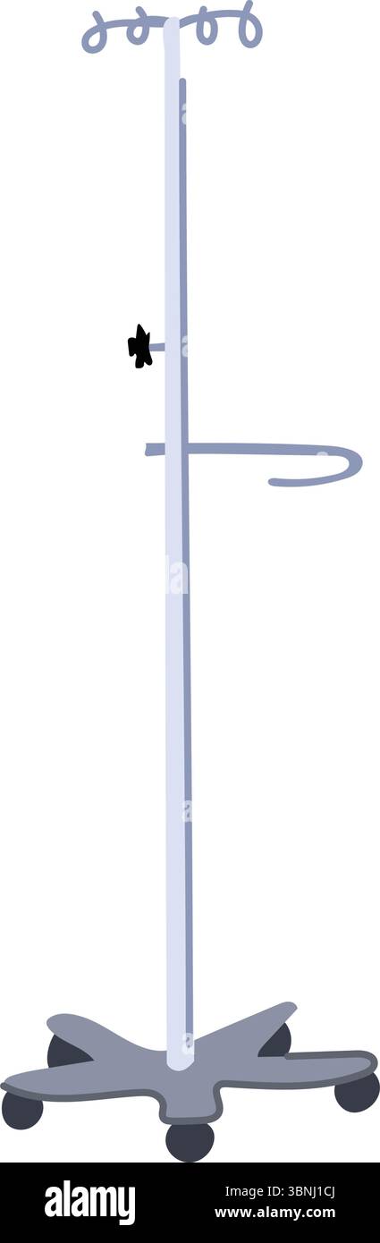 nutrition hydration iv drip stand cartoon vector illustration Stock ...