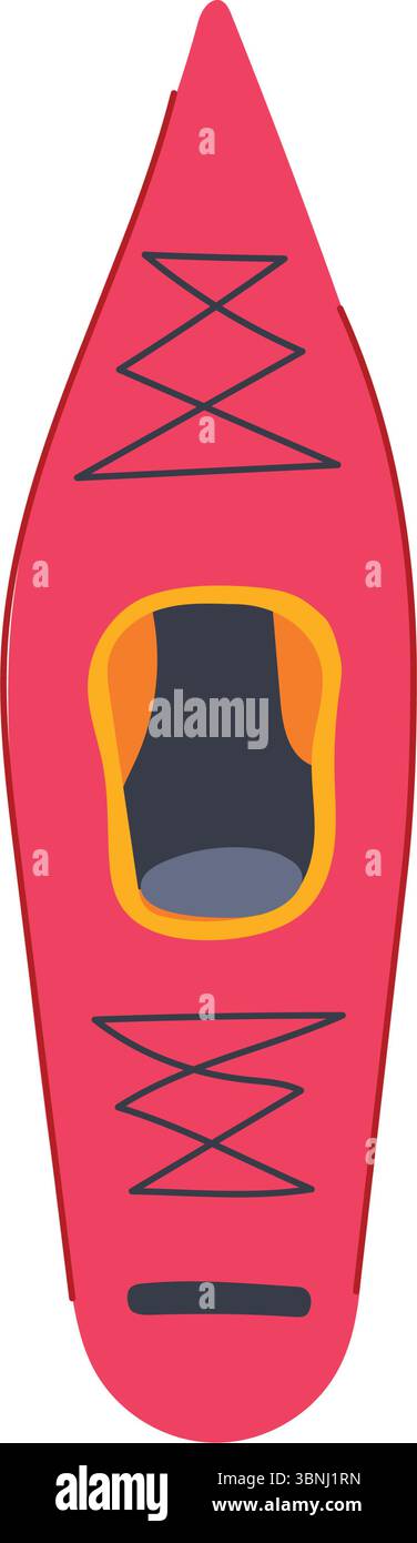 sport kayak cartoon vector illustration Stock Vector Image & Art - Alamy