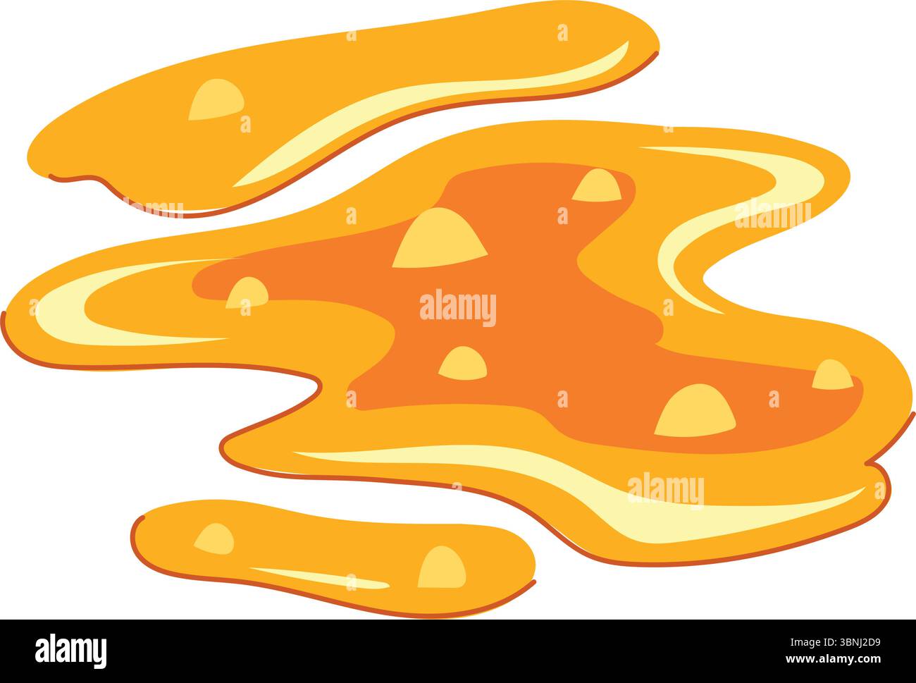 geothermal lava puddle cartoon vector illustration Stock Vector Image ...
