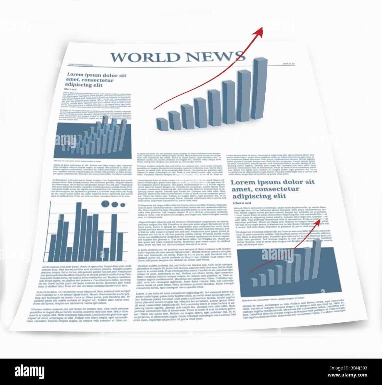 Financial growing statistics graphic hi-res stock photography and ...