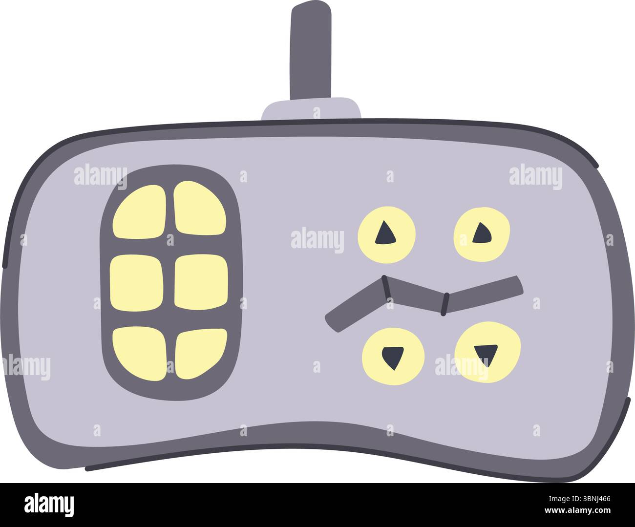 tilt medical bed control cartoon vector illustration Stock Vector Image ...