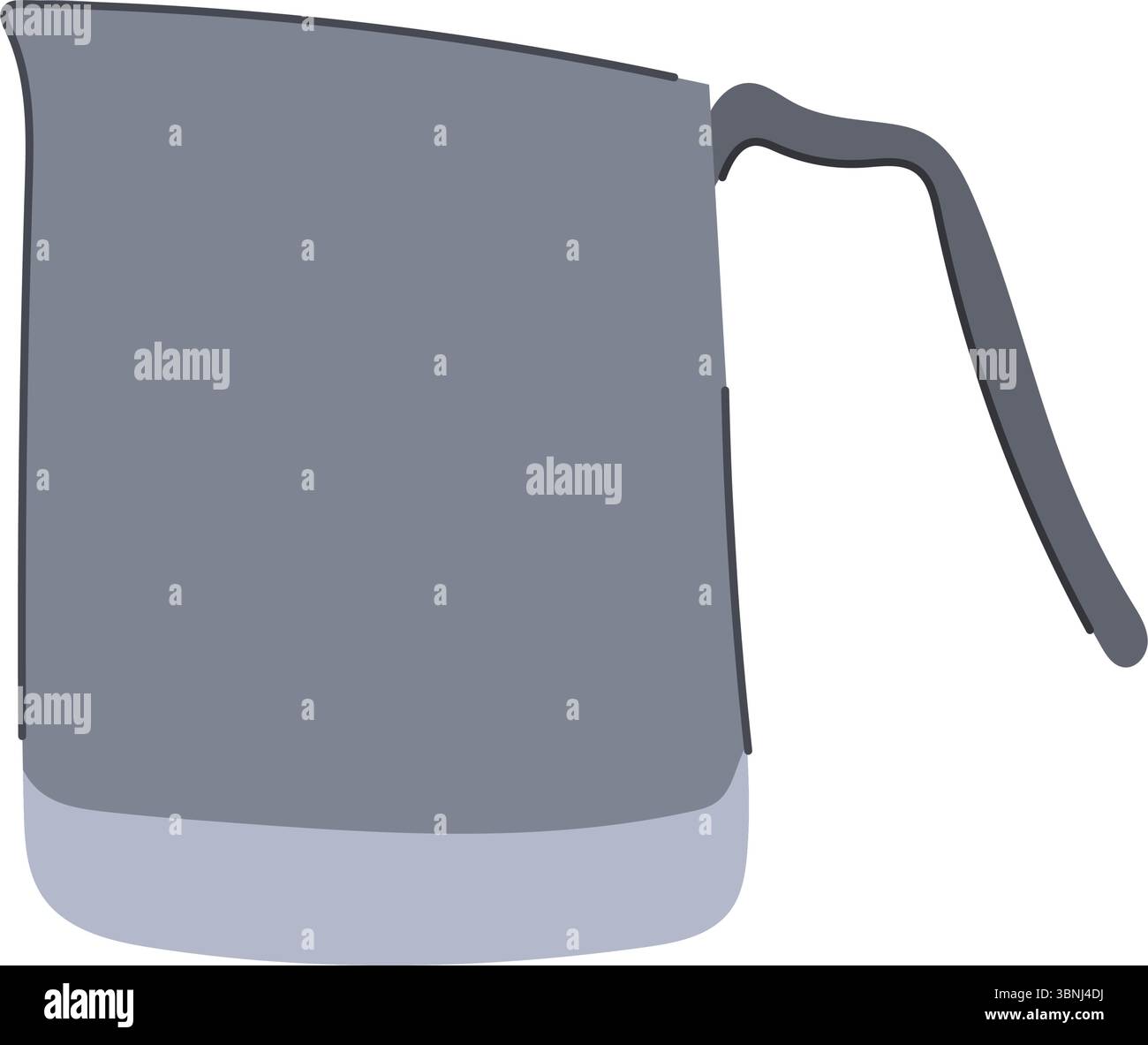 spout milk frothing pitcher cartoon vector illustration Stock Vector ...