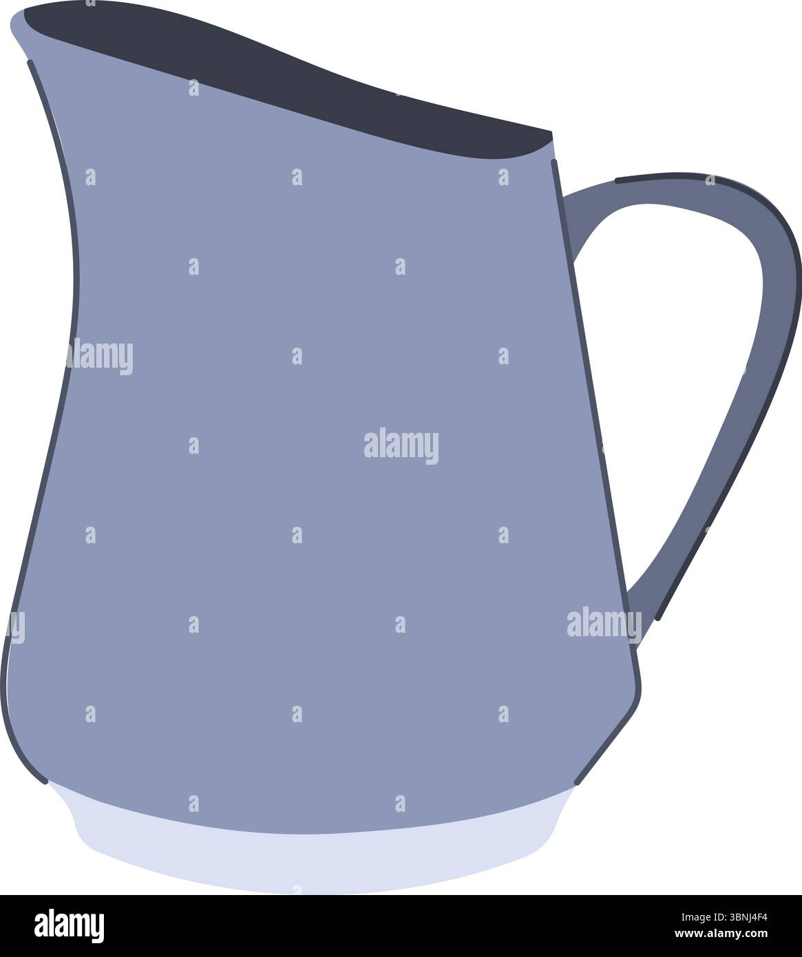 stainless milk frothing pitcher cartoon vector illustration Stock ...