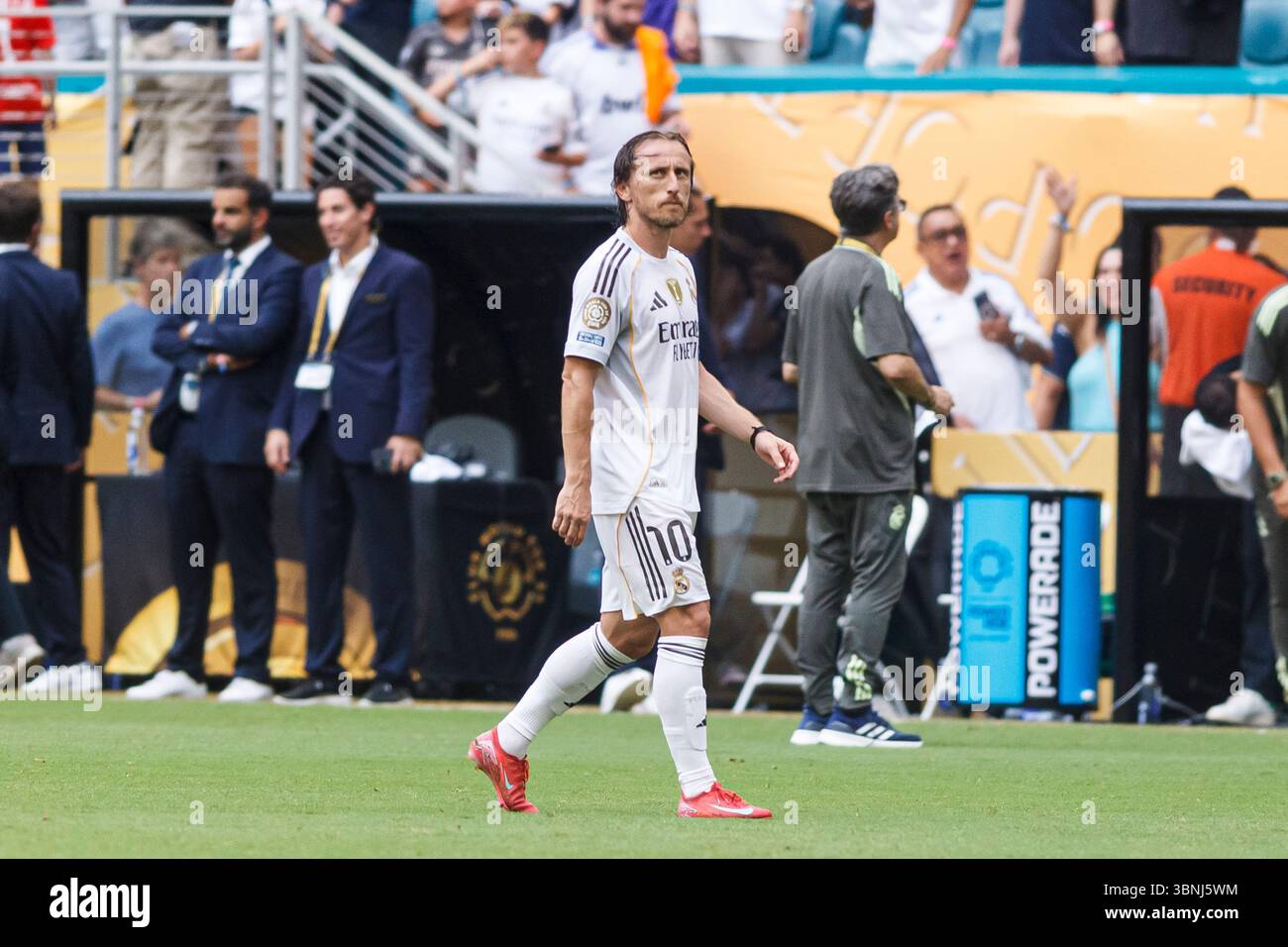 Miami, Florida - July 1: Luka Modric of Real Madrid looks on during a ...