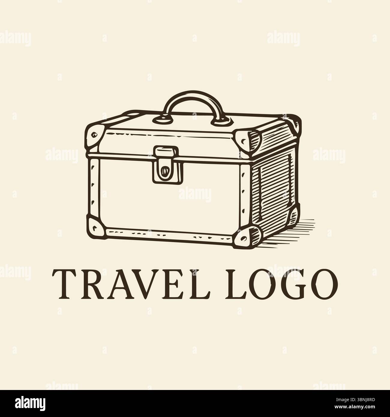 Vintage Travel Chest Vector Logo Design For Adventure Seekers Ideas ...