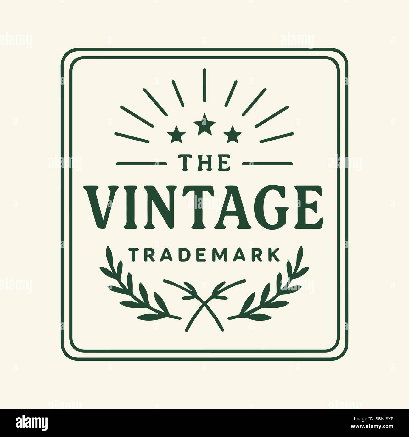 Authentic Vintage Trademark Logo A Timeless Emblem of Quality and ...