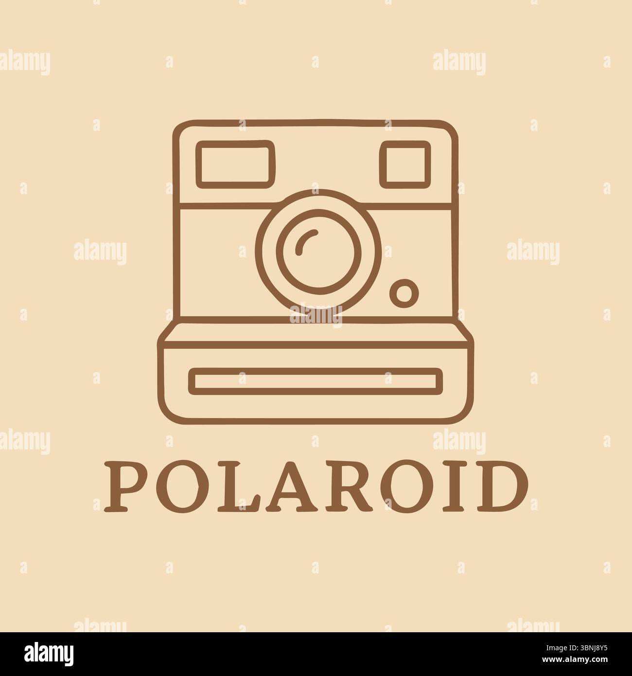 Vintage Polaroid Camera Icon A Nostalgic Design of Instant Photography ...