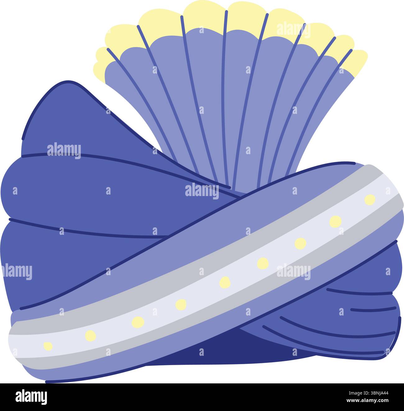 chador oriental headdress cartoon vector illustration Stock Vector ...