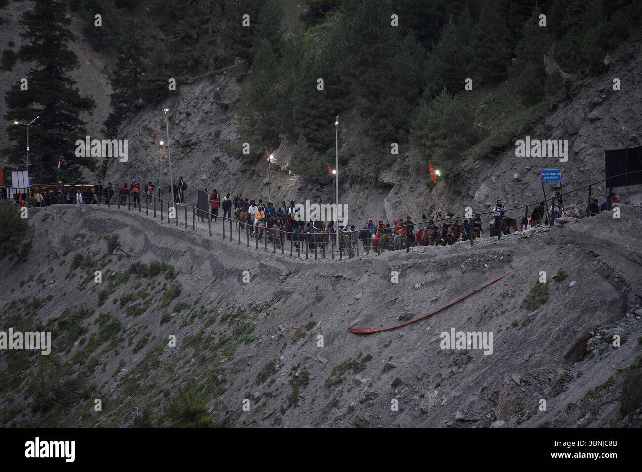July 3, 2025, Ganderbal, Jammu And Kashmir, India: Hindu devotees make ...