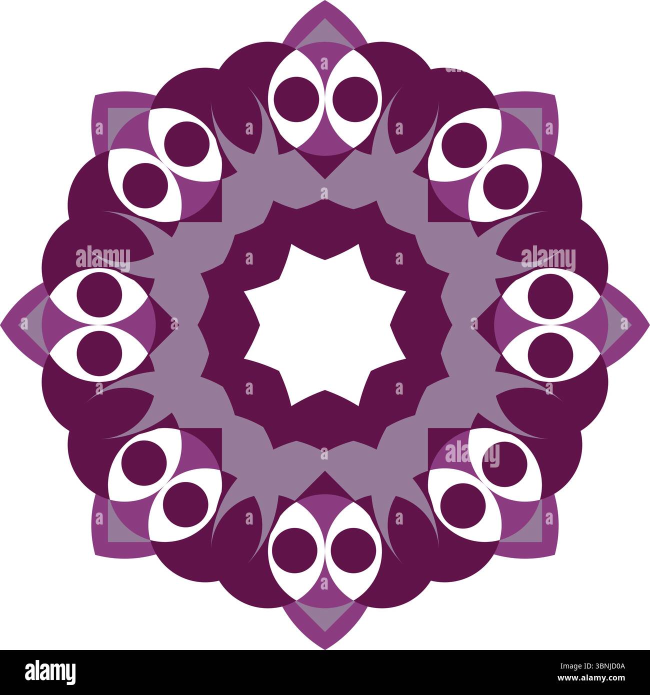 Bold purple shapes Cut Out Stock Images & Pictures - Alamy