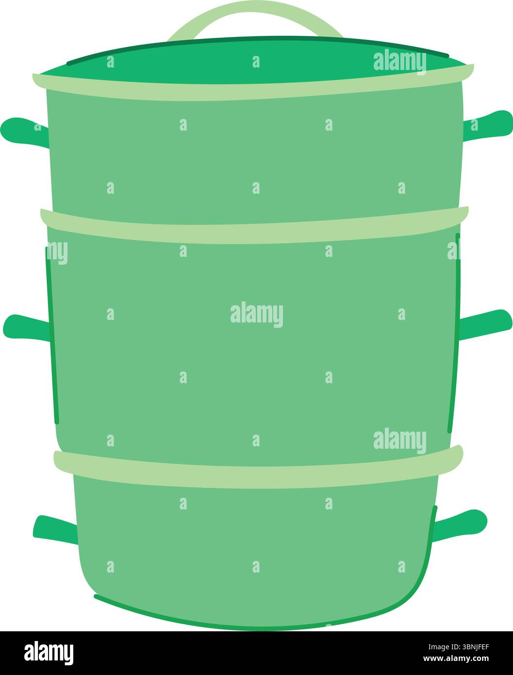 seafood steamer pot cartoon vector illustration Stock Vector Image ...
