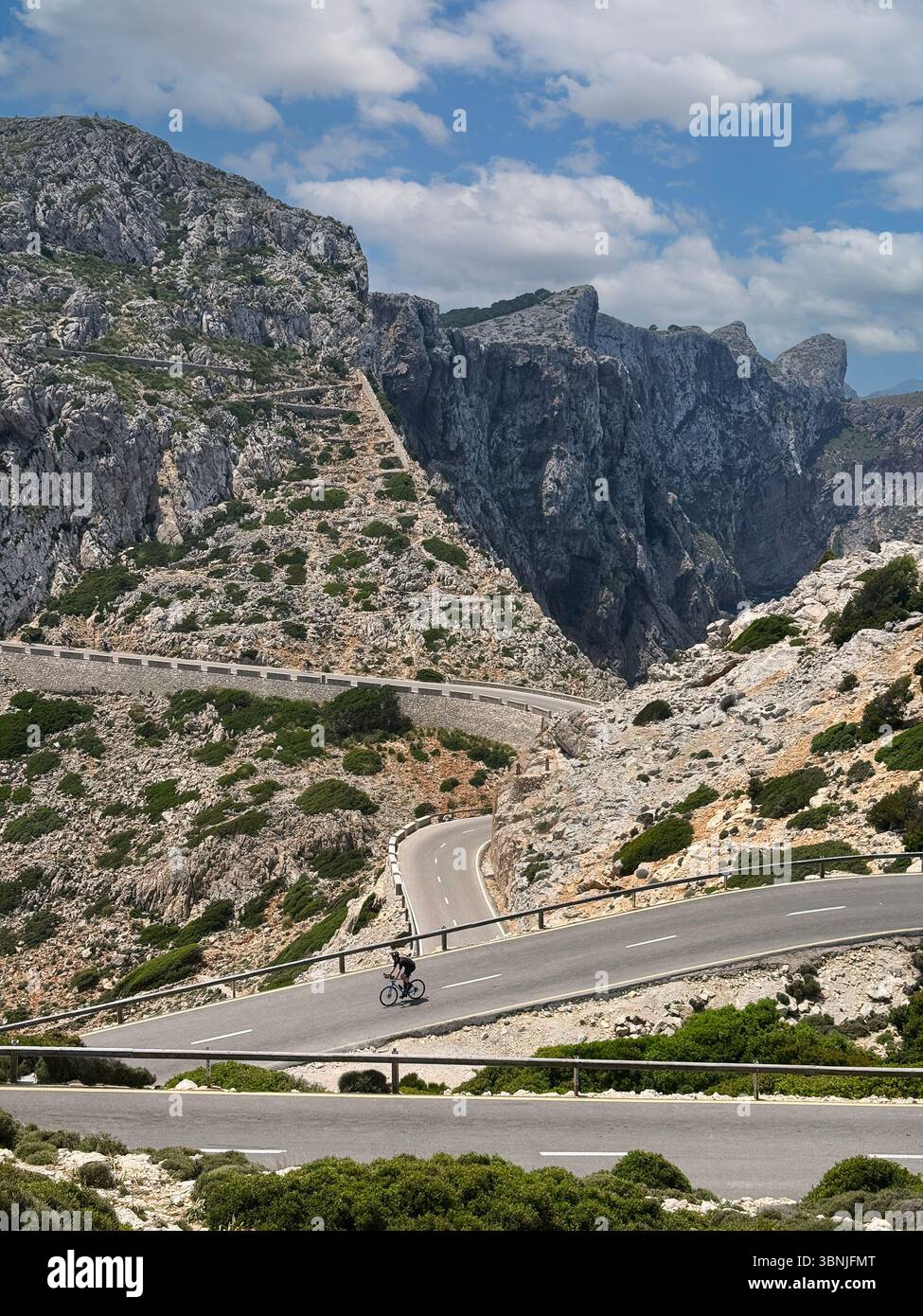 Road cycling in Mallorca, Cap Formentor Stock Photo - Alamy