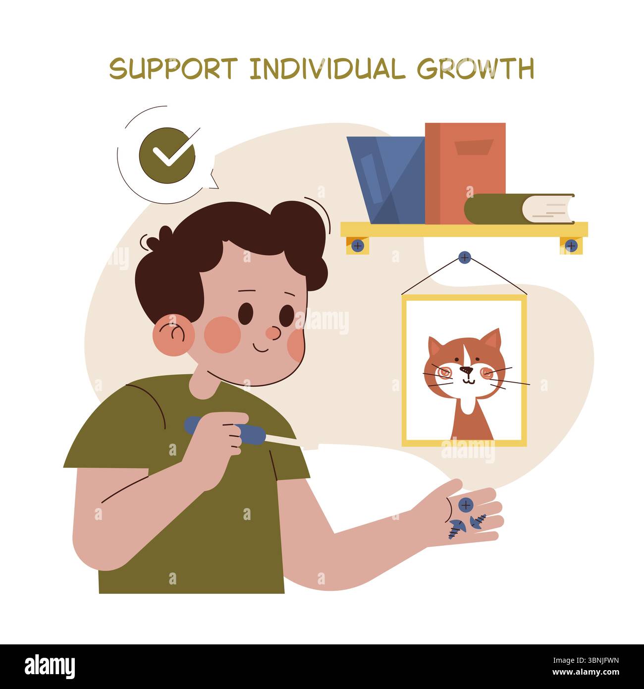 Comic picture on wall Stock Vector Images - Alamy