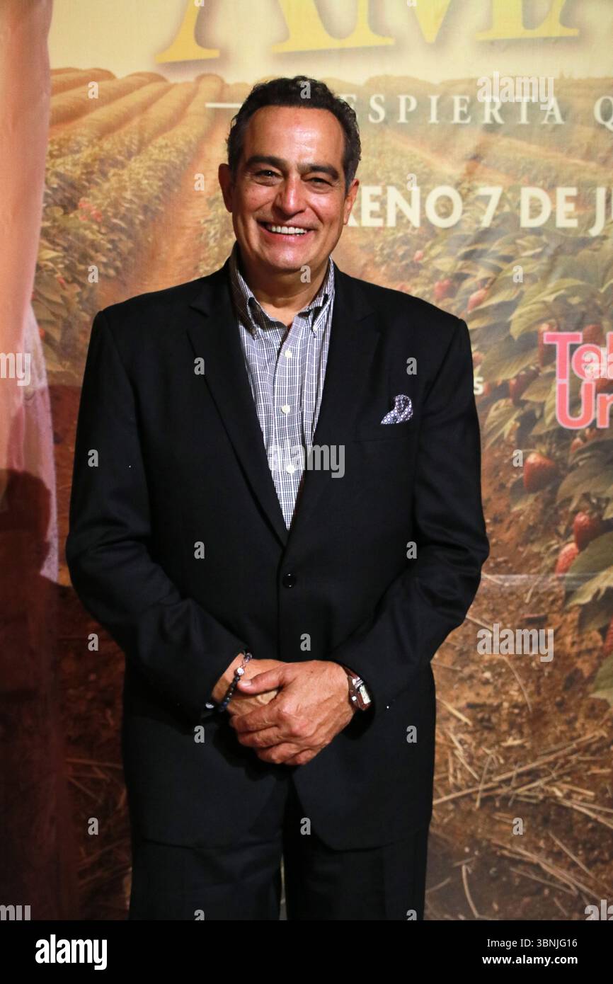 Mexican actor Omar Fierro poses during the presentation of the soap ...