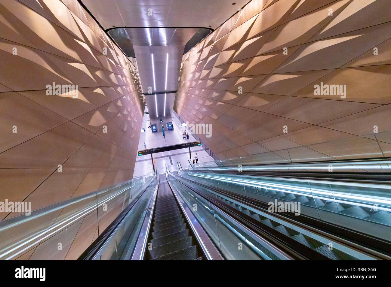 The modern driverless 'Sydney Metro' train line opened in 2024 and runs ...