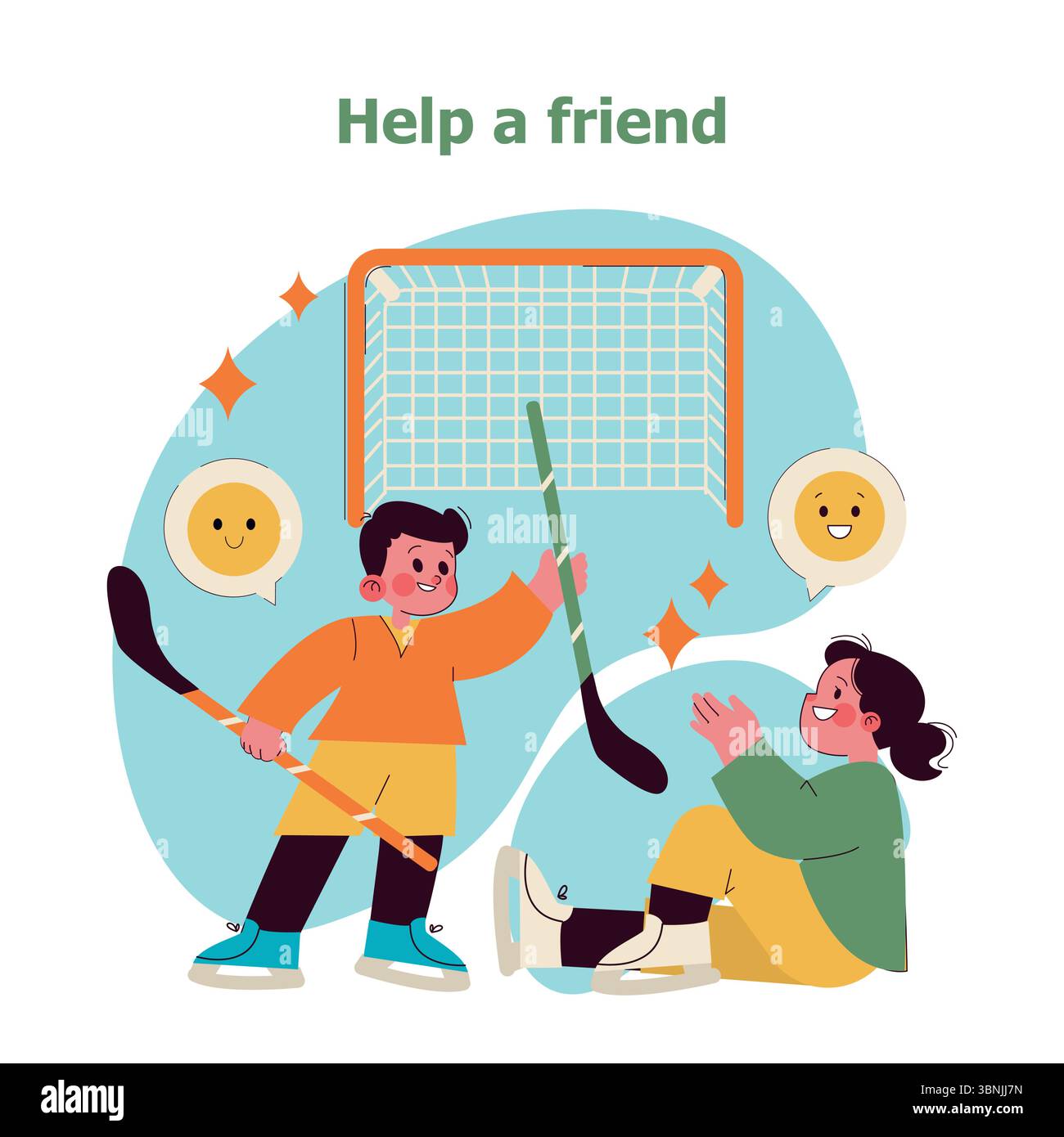 Preschool sports activity encourages teamwork and friendship. Children ...