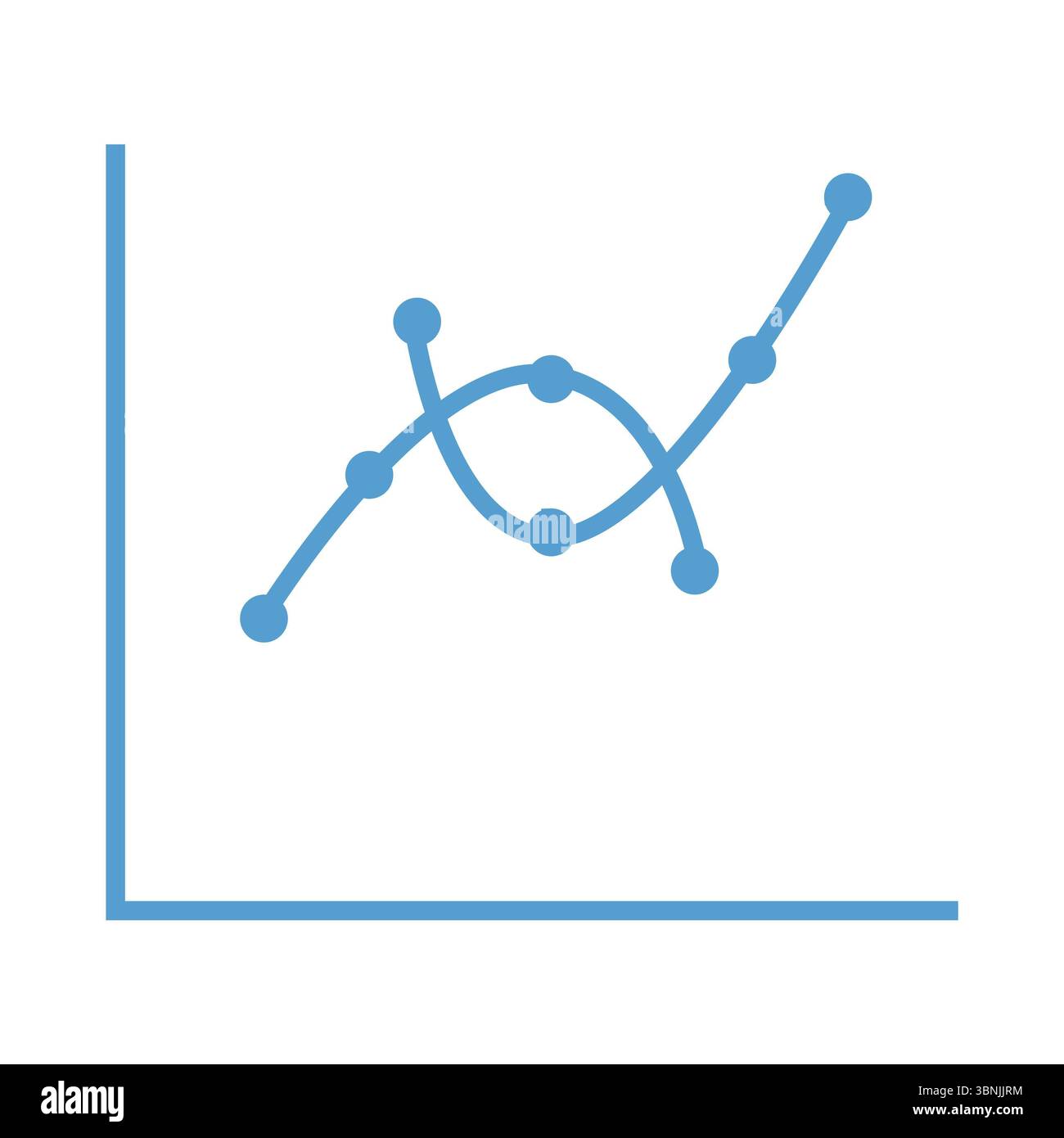 Digital composite of line graph Stock Photo - Alamy