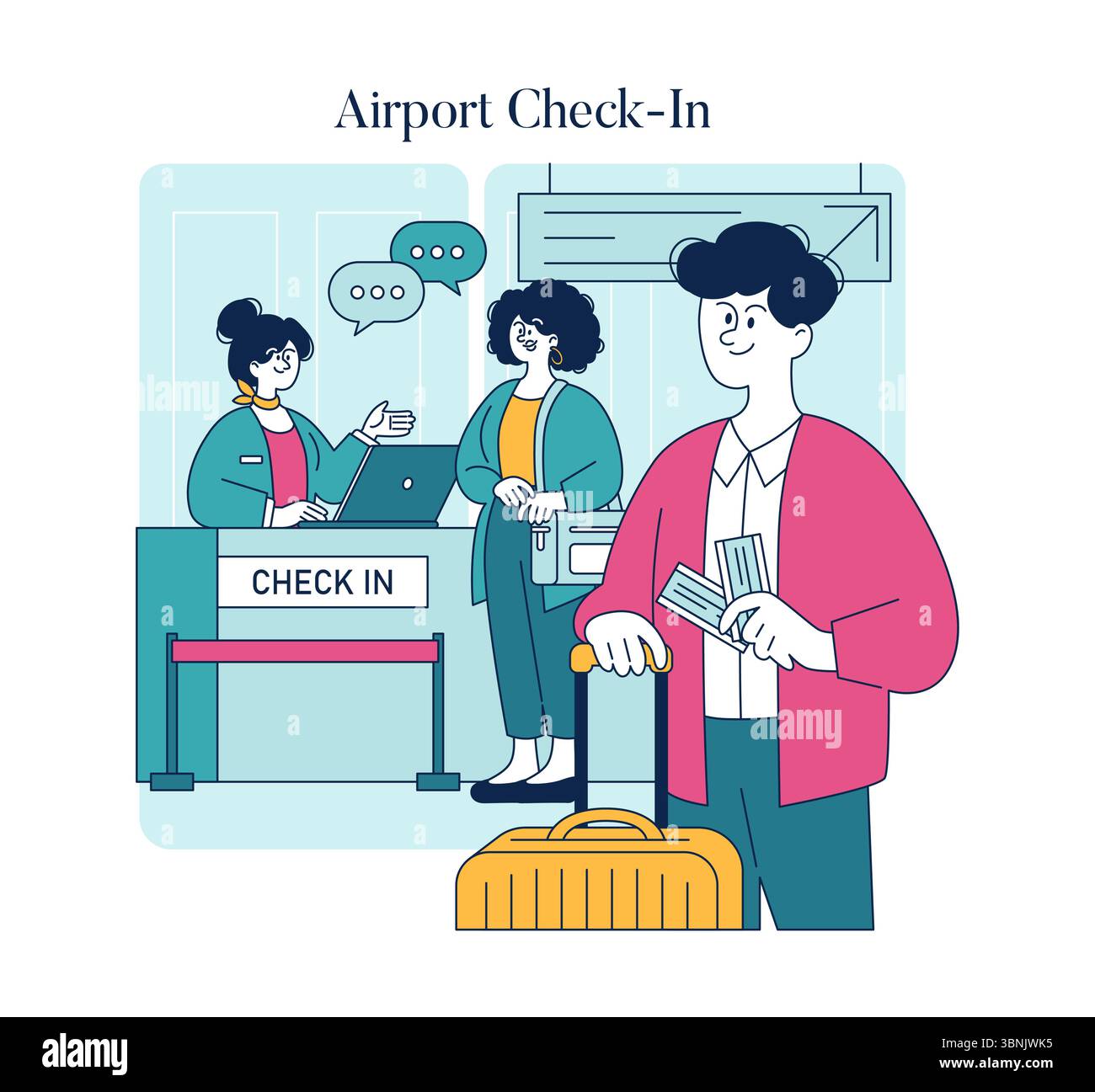 Efficient travel experience Stock Vector Images - Alamy