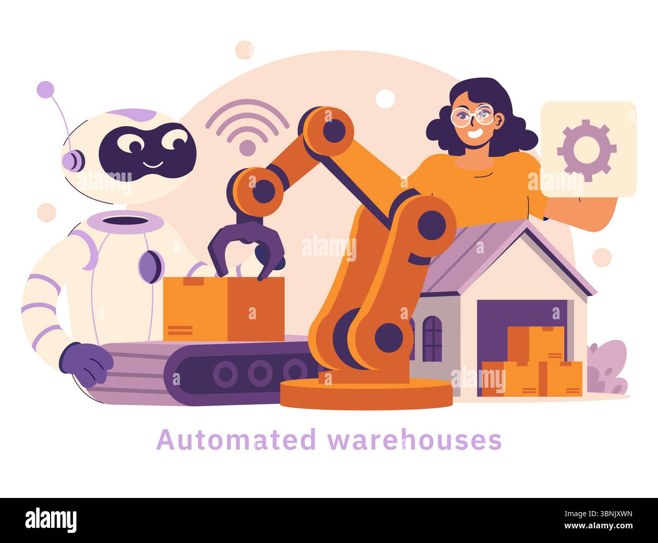 AI in logistics transforms operations with automation in warehouses. Robots help in packing and ...