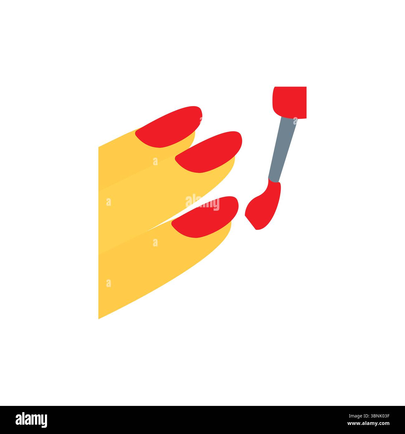 Female hand red color Stock Vector Images - Alamy