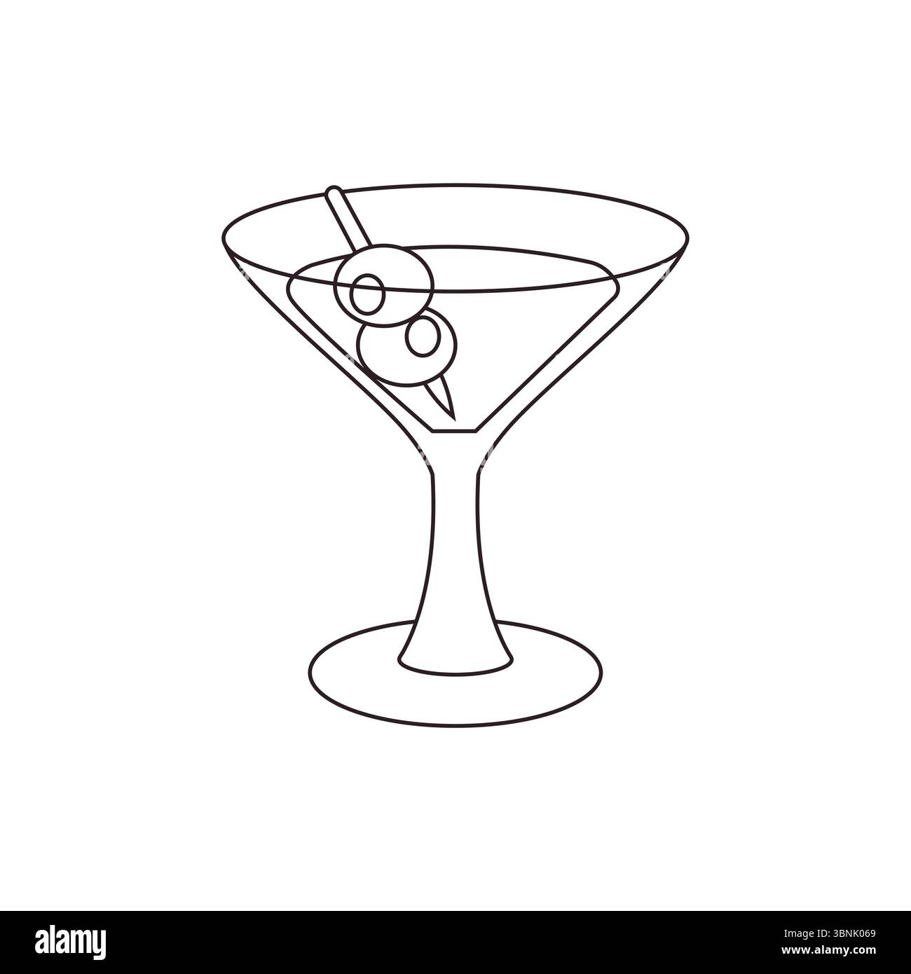 martini glass drink cocktail alcohol with olives emoji symbol sign icon ...