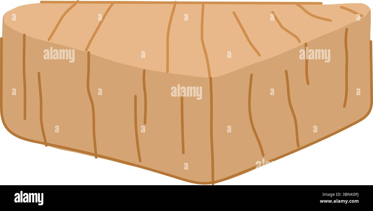 veneer wood platform cartoon vector illustration Stock Vector Image ...