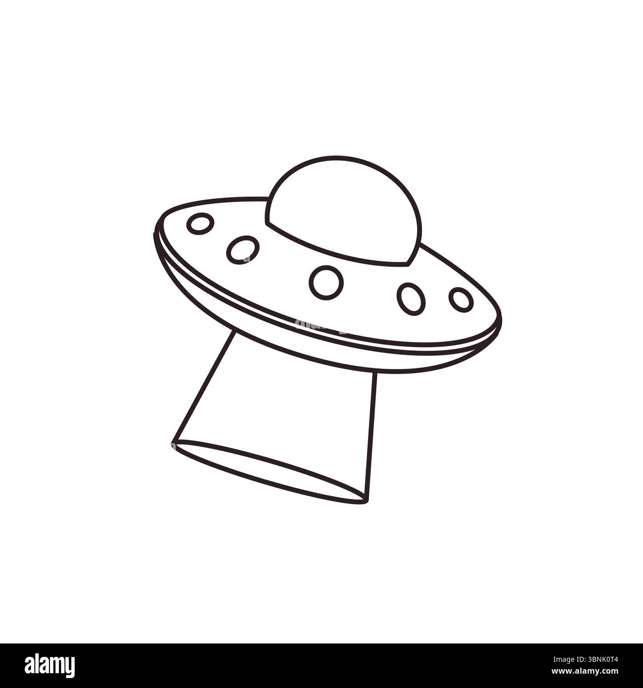 ufo alien flying saucer emoji symbol sign icon vector illustration ...