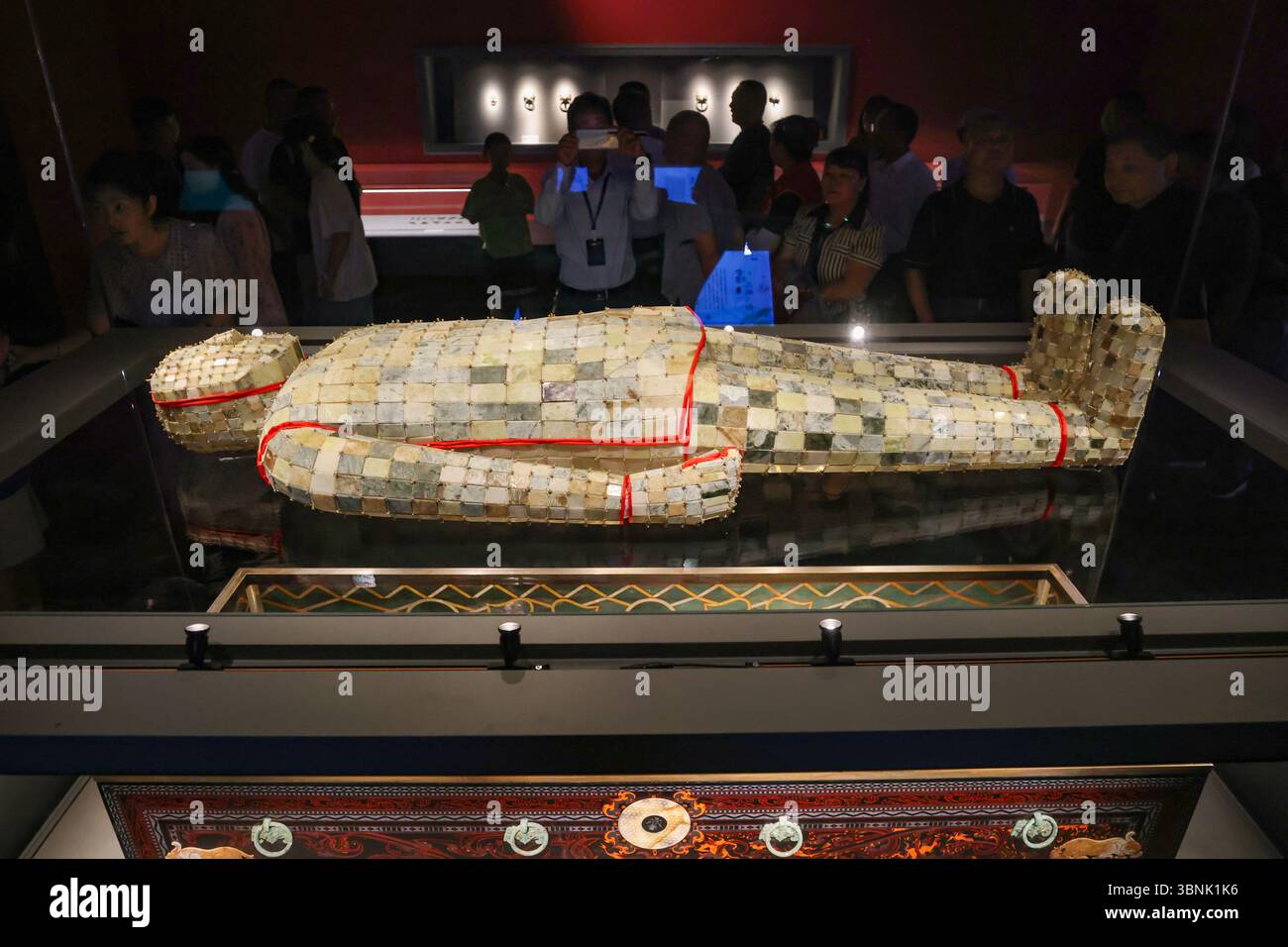 The replica of the jade burial suit (金缕玉衣) displayed in the Eternal ...
